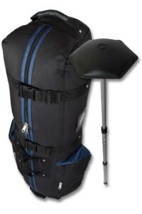 caddydaddy golf cdycon2np constrictor with north pole club protector golf bag travel cover, black/navy