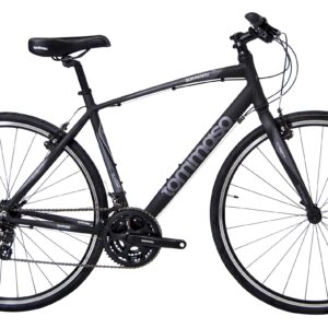 Tommaso Sorrento Shimano Tourney Hybrid Fitness Bike, Matte Black/Grey - Large