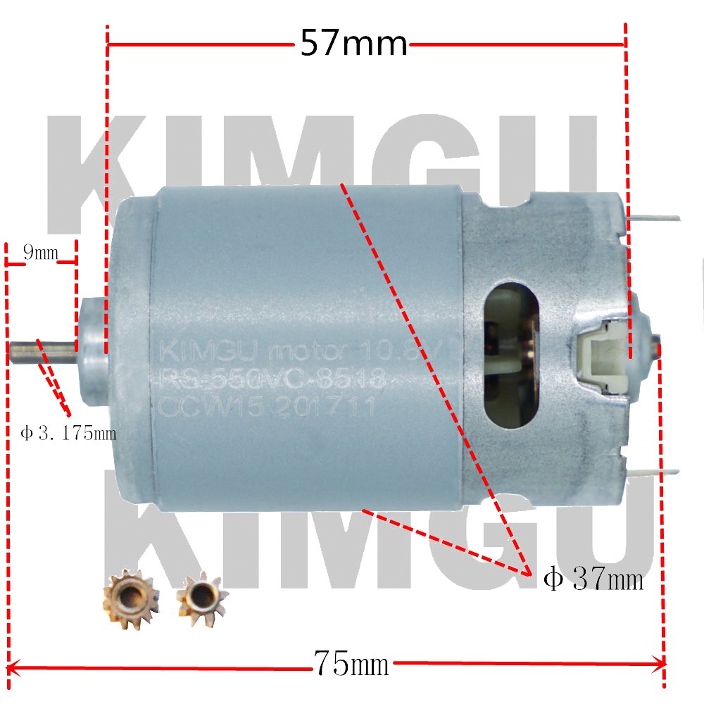 KIMGU Motor 10.8V RS-550VC 15000rpm Replace for Bosch MAKITA DEWALT HITACHI Milwaukee DEKO HILTI RYOBI Delta Ridgid Black and Decker Cordless Drill Motor