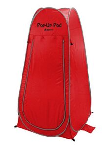 gigatent pop up pod changing room privacy tent – instant portable outdoor shower tent, camp toilet, rain shelter for camping & beach – lightweight & sturdy, easy set up, foldable (red)