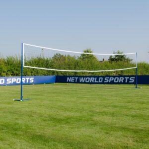 procourt badminton/volleyball posts & nets package - portable indoor & outdoor uprights (posts & nets)