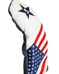 USA 3 & 5 Headcover Patriot Golf Vintage Retro Patriotic Fairway Wood Head Cover Fits All Modern Fairway Wood Clubs