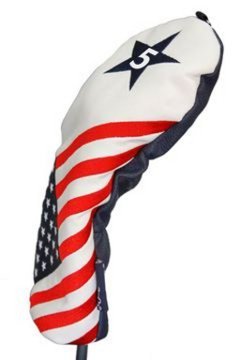 USA 3 & 5 Headcover Patriot Golf Vintage Retro Patriotic Fairway Wood Head Cover Fits All Modern Fairway Wood Clubs