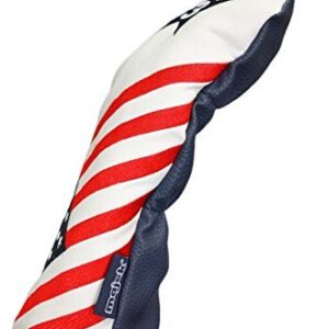 USA 3 & H Headcover Patriot Golf Vintage Retro Patriotic Fairway Wood and Hybrid Head Cover Fits All Modern Fairway Wood and Hybrid Clubs