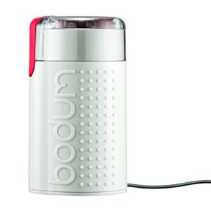 bodum bistro electric blade coffee grinder, white