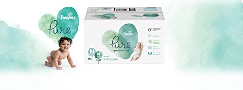 Pampers Pure Protection Disposable Baby Diapers, Hypoallergenic and Unscented, 68 Count, For Newborns up to 10 Pounds