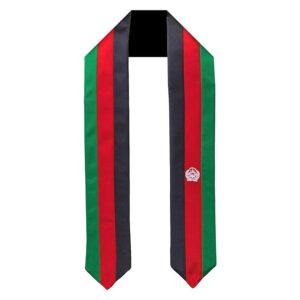 vision wear - afghanistan flag graduation sash - graduation stole - international flag theme - embrace your heritage - afghan flag - pride & honor sash