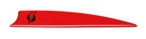 bohning 3.5" bolt vane red 3.5" sheild cut bolt vane, 36pk