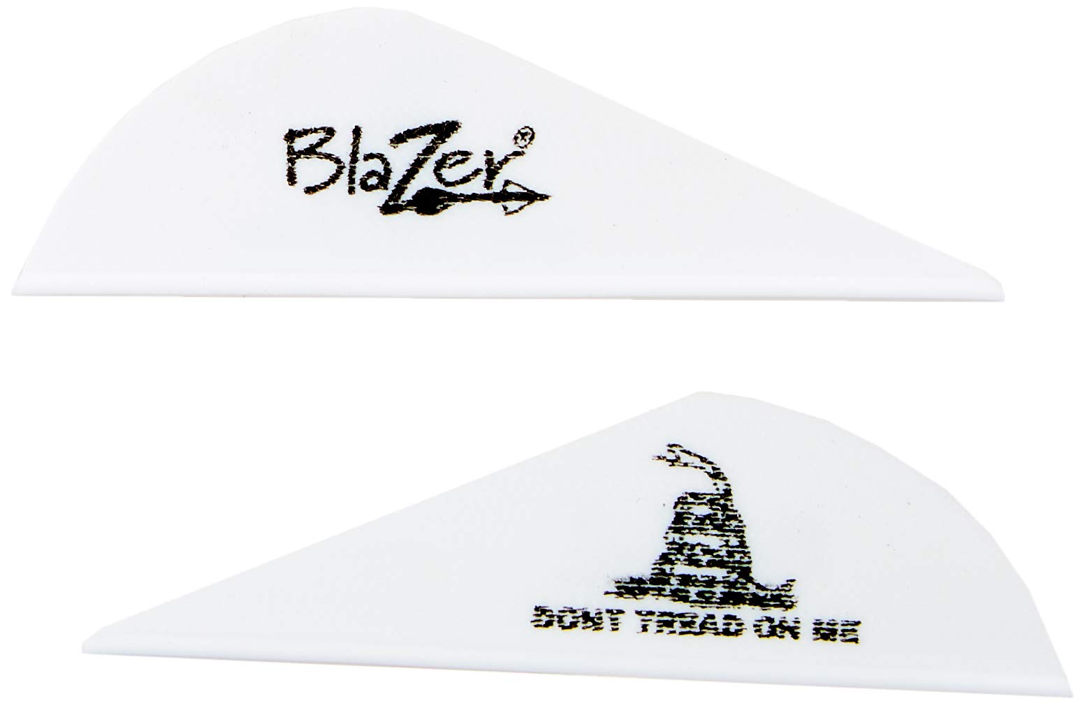 Bohning Blazer Vanes Don't Tread On Me 2" - White (100 Pack)