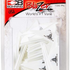 Bohning Blazer Vanes Don't Tread On Me 2" - White (100 Pack)