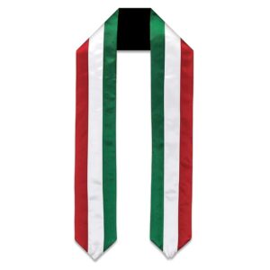 vision wear italy flag graduation sash/stole international study abroad adult unisex