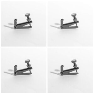 mi&vi violin fine tuners - stainless steel adjusters, stable black, 4pcs (3/4-4/4 size)