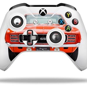 WraptorSkinz Decal Vinyl Skin Wrap compatible with XBOX One S/X Controller - 1969 Chevy Camaro Orange 3813 (CONTROLLER NOT INCLUDED)