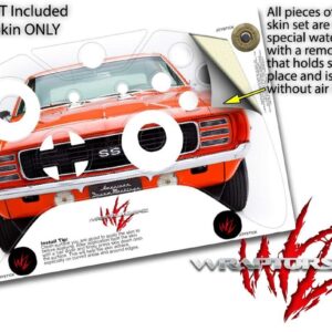 WraptorSkinz Decal Vinyl Skin Wrap compatible with XBOX One S/X Controller - 1969 Chevy Camaro Orange 3813 (CONTROLLER NOT INCLUDED)