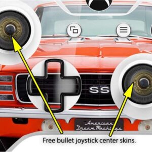 WraptorSkinz Decal Vinyl Skin Wrap compatible with XBOX One S/X Controller - 1969 Chevy Camaro Orange 3813 (CONTROLLER NOT INCLUDED)