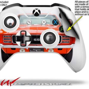 WraptorSkinz Decal Vinyl Skin Wrap compatible with XBOX One S/X Controller - 1969 Chevy Camaro Orange 3813 (CONTROLLER NOT INCLUDED)