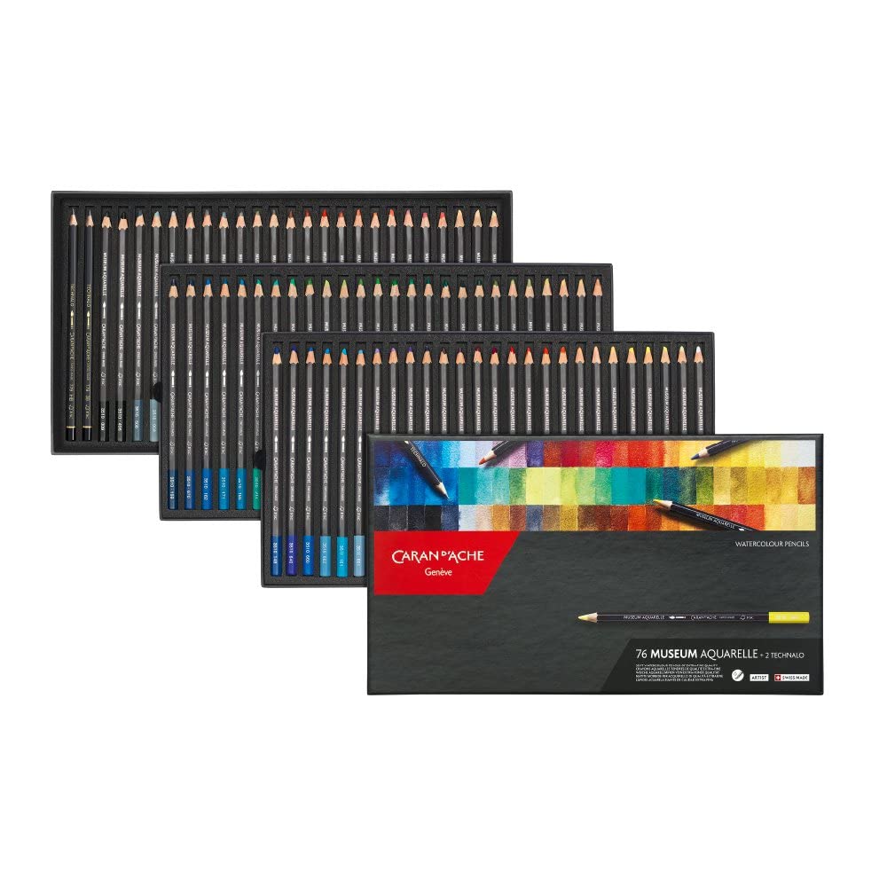 Caran dAche Museum Watercolour Pencils (Pack of 76)