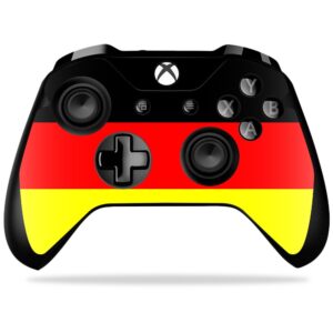 mightyskins skin compatible with microsoft xbox one x controller - german flag | protective, durable, and unique vinyl decal wrap cover | easy to apply, remove, and change styles | made in the usa