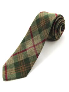 jemygins 2.4" mens cotton skinny tie plaid cashmere wool necktie (18)