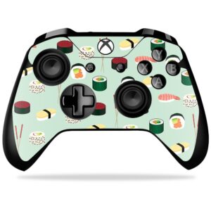 mightyskins skin compatible with microsoft xbox one x controller - sushi | protective, durable, and unique vinyl decal wrap cover | easy to apply, remove, and change styles | made in the usa