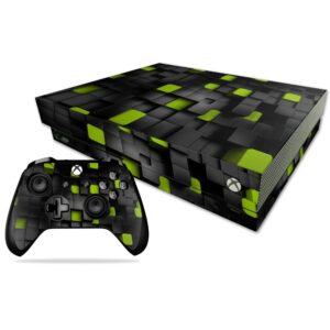 mightyskins skin compatible with microsoft xbox one x - cubes | protective, durable, and unique vinyl decal wrap cover | easy to apply, remove, and change styles | made in the usa