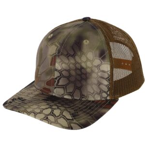 richardson patterned snapback trucker mens cap adjustable kryptek highlander - buck