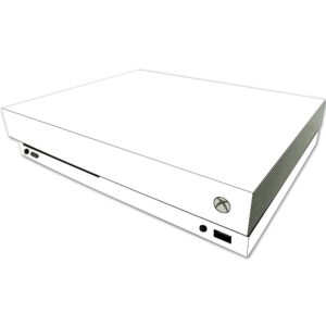 mightyskins skin compatible with microsoft one x console only - solid white | protective, durable, and unique vinyl decal wrap cover | easy to apply, remove, and change styles | made in the usa