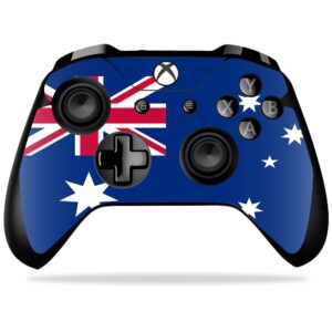 mightyskins skin compatible with xbox one x controller - australian flag | protective, durable, and unique vinyl decal wrap cover | easy to apply, remove, and change styles | made in the usa