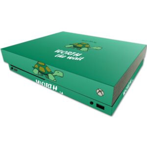 mightyskins skin compatible with microsoft one x console only - late turtle | protective, durable, and unique vinyl decal wrap cover | easy to apply, remove, and change styles | made in the usa