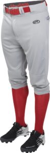 rawlings | launch series knicker baseball pants | adult small | grey