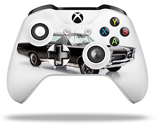 WraptorSkinz Decal Vinyl Skin Wrap compatible with XBOX One S / X Controller - 1967 Black Pontiac GTO 3786 (CONTROLLER NOT INCLUDED)