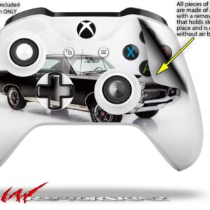 WraptorSkinz Decal Vinyl Skin Wrap compatible with XBOX One S / X Controller - 1967 Black Pontiac GTO 3786 (CONTROLLER NOT INCLUDED)