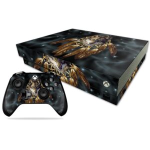 mightyskins skin compatible with microsoft xbox one x - wolf dreams | protective, durable, and unique vinyl decal wrap cover | easy to apply, remove, and change styles | made in the usa