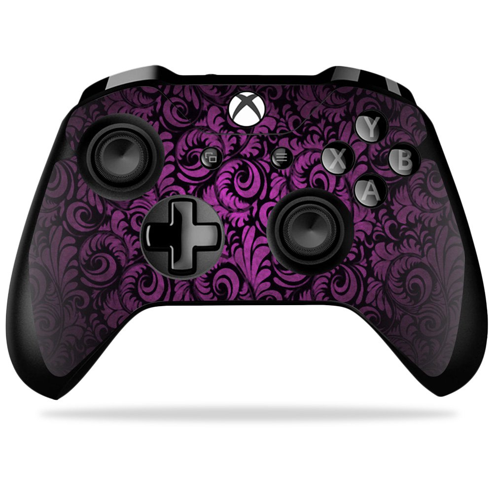 MightySkins Skin Compatible with Microsoft Xbox One X Controller - Purple Style | Protective, Durable, and Unique Vinyl Decal wrap Cover | Easy to Apply, Remove, and Change Styles | Made in The USA