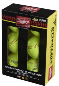 rawlings | official league recreational softballs | ywcs11 | 11" | 6 count