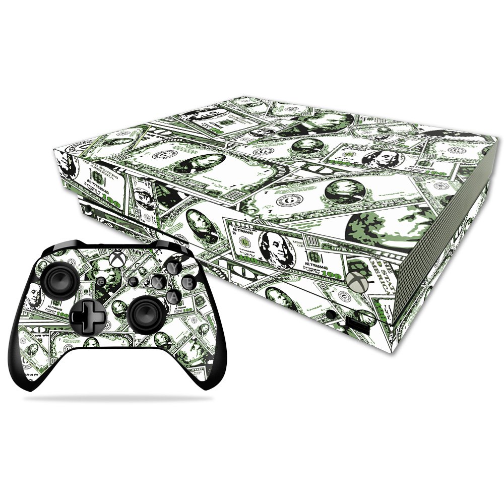 MightySkins Skin Compatible with Microsoft Xbox One X - Phat Cash | Protective, Durable, and Unique Vinyl Decal wrap Cover | Easy to Apply, Remove, and Change Styles | Made in The USA