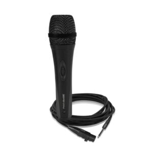 pro bass - promic 500 - professional cardioid microphone with 10ft xlr to ts cable