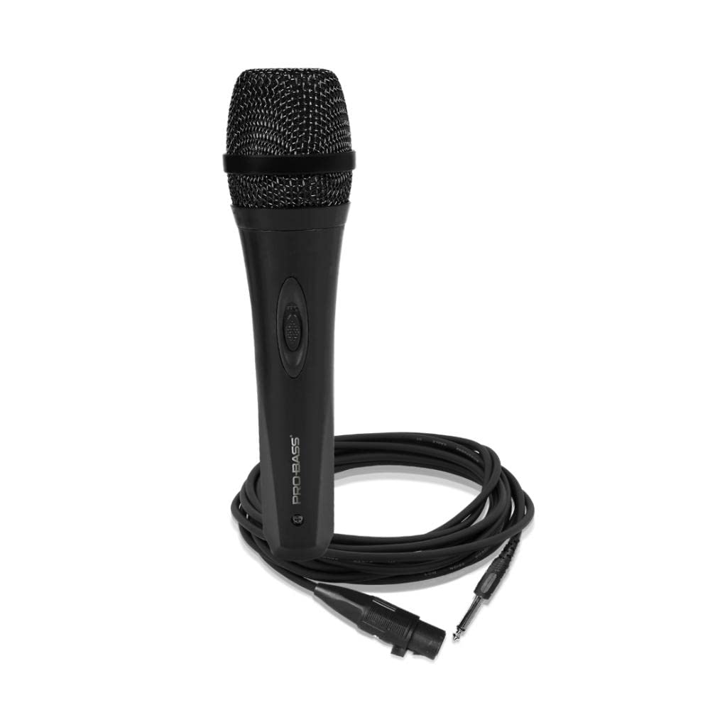 Pro Bass - PROMIC 500 - Professional Cardioid Microphone with 10ft XLR to TS Cable