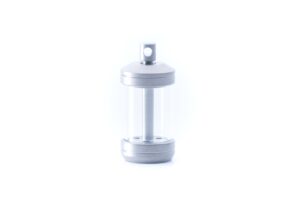 tec-t323-3w isotope reactor fob - titanium tritium lantern - accepts 3mm x 23mm tritium vials - camping accessories - gifts for men - glow in the dark keychain accessories - survival gear - cool stuff