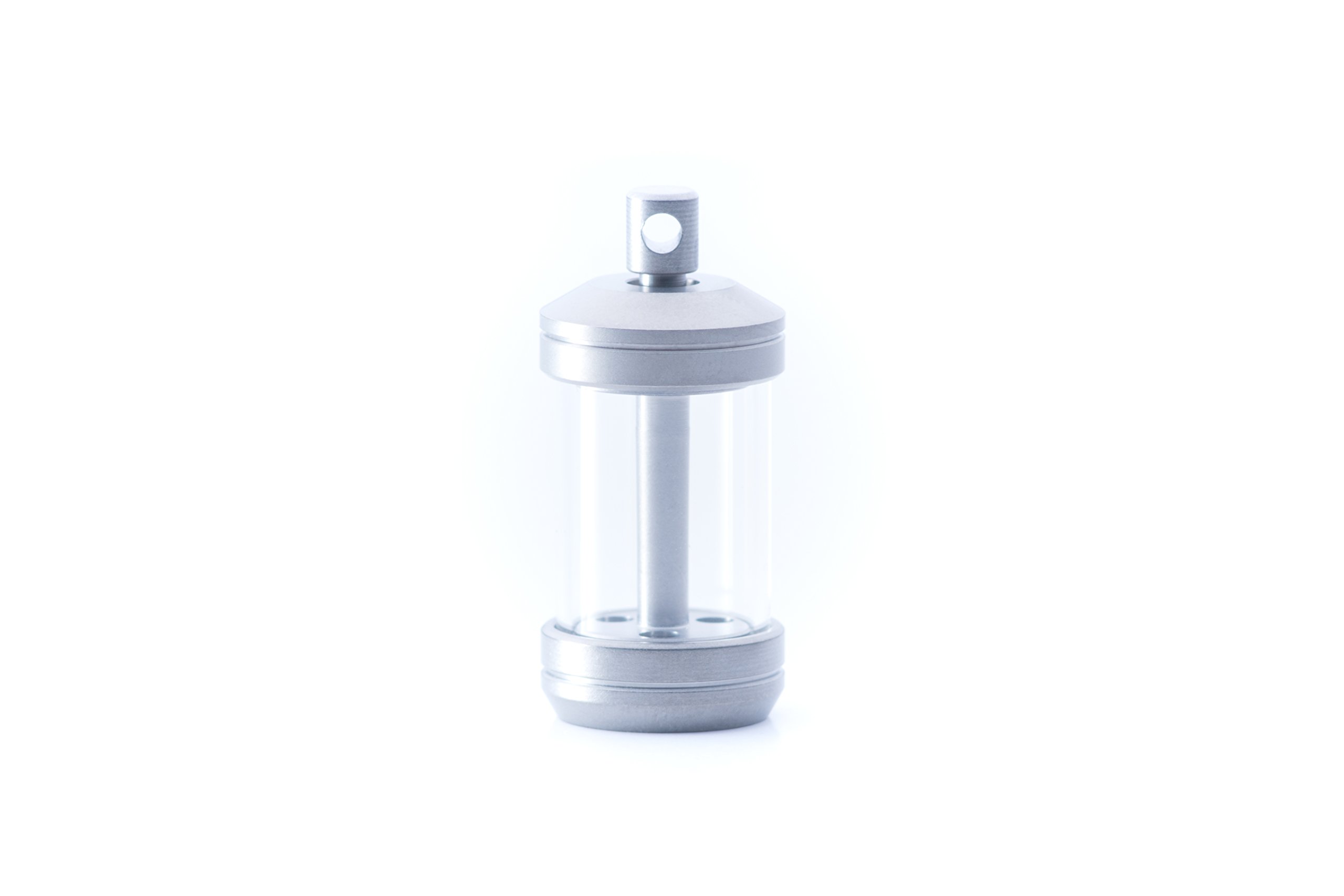 TEC-T323-3W Isotope Reactor Fob - Titanium Tritium Lantern - Accepts 3mm x 23mm Tritium Vials - Camping Accessories - Gifts for Men - Glow in the Dark Keychain Accessories - Survival Gear - Cool Stuff