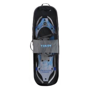 Yukon Charlie's Advanced 8 x 21 Inch Women's Snowshoe Kit for Winter Hiking and Backpacking with 2 Poles and Travel Bag, 150 Pound Capacity