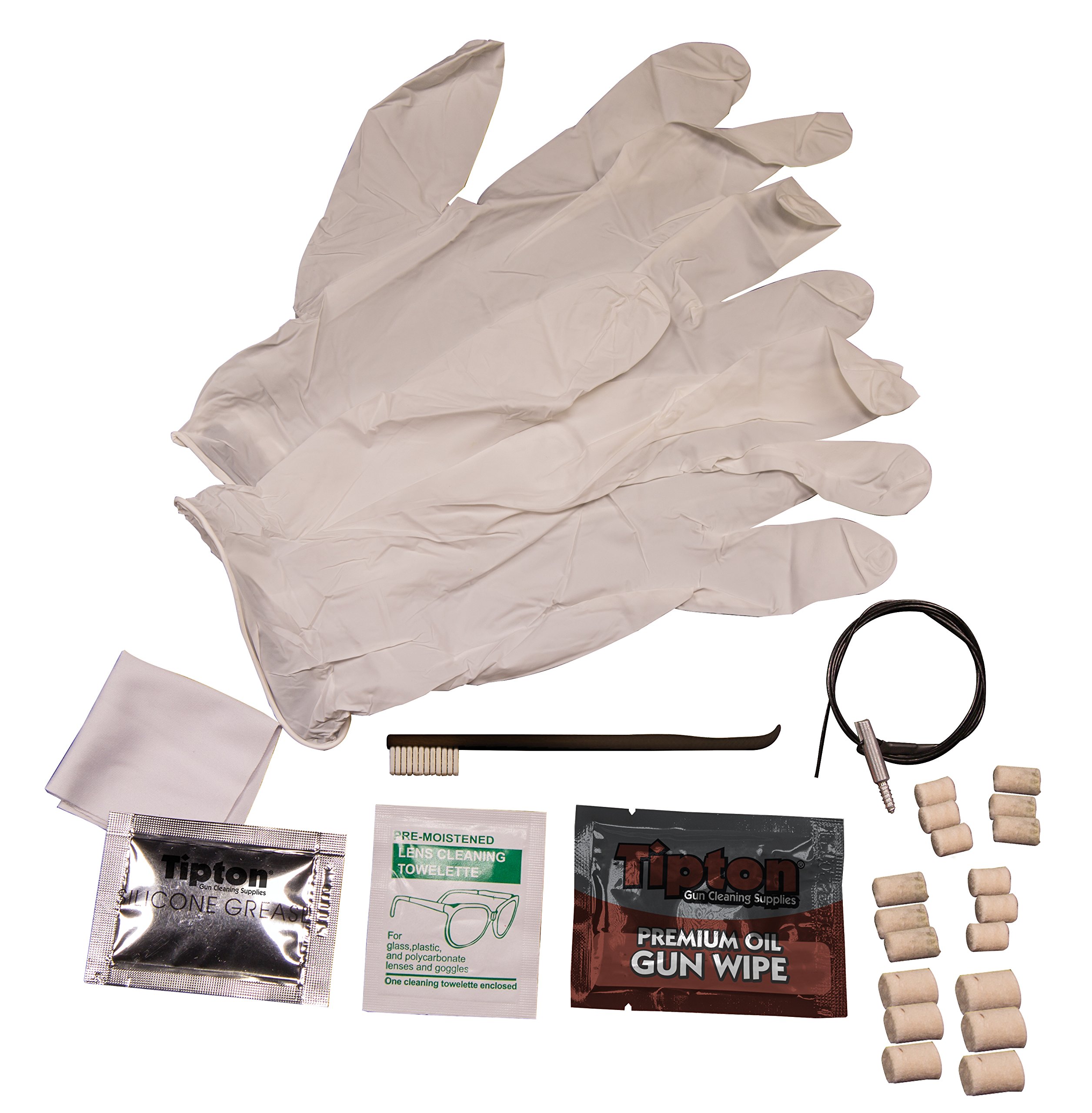 Tipton Rifle Field Cleaning Kit .2-338 Caliber with Convenient Re-Sealable Package for Firearm Cleaning and Maintenance