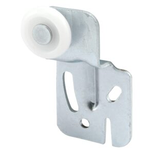 prime-line mp6501 closet door roller with 1/2 in. offset and 7/8 in. nylon wheel (2 pack) , zinc