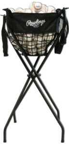 rawlings | ball caddy | holds 100+ baseballs / 50+ softballs | includes stand & net bag,black