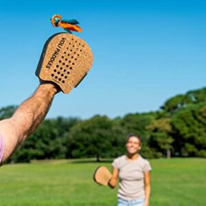 Waboba VOLI Paddle Game - Rethink Your Outdoor Game – Backyard Set Includes: 2 Wearable Paddles and 1 Oversized Shuttlecock