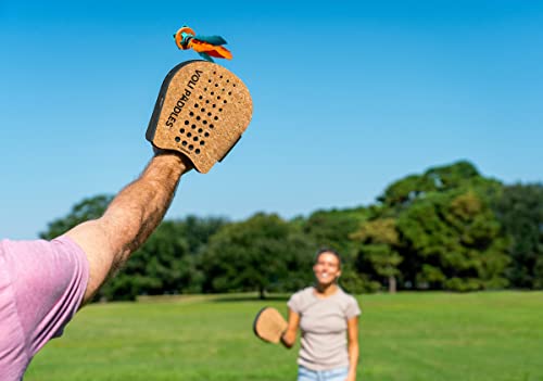 Waboba VOLI Paddle Game - Rethink Your Outdoor Game – Backyard Set Includes: 2 Wearable Paddles and 1 Oversized Shuttlecock