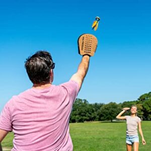 Waboba VOLI Paddle Game - Rethink Your Outdoor Game – Backyard Set Includes: 2 Wearable Paddles and 1 Oversized Shuttlecock