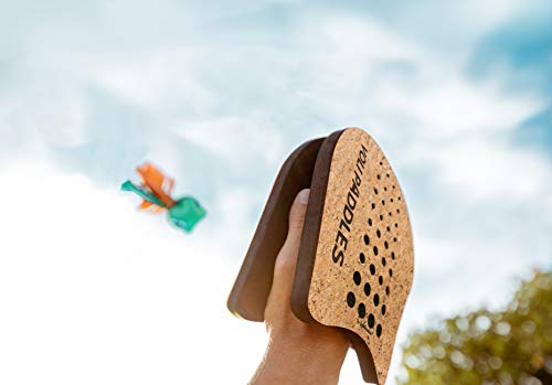 Waboba VOLI Paddle Game - Rethink Your Outdoor Game – Backyard Set Includes: 2 Wearable Paddles and 1 Oversized Shuttlecock