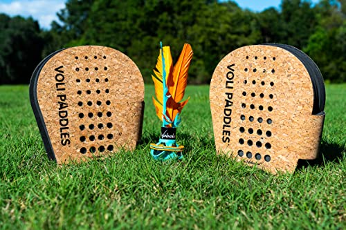 Waboba VOLI Paddle Game - Rethink Your Outdoor Game – Backyard Set Includes: 2 Wearable Paddles and 1 Oversized Shuttlecock