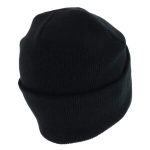 Trendy Apparel Shop Compton Old English Font Embroidered Long Cuff Beanie- Black,One Size